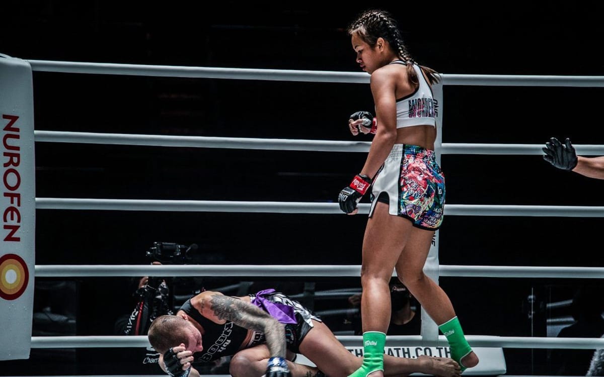 Nat 'Wondergirl' Jaroonsak's Muay Thai striking prowess ahead of MMA debut at ONE 157
