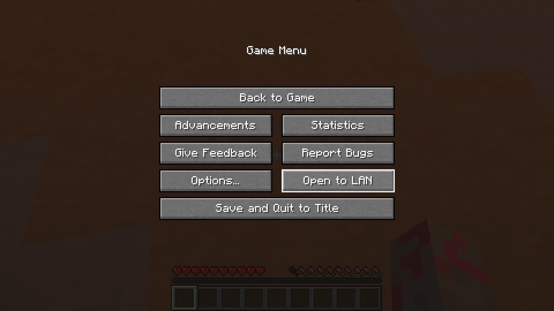 How to enable cheats in an existing Minecraft world