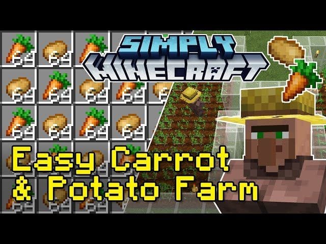 How to build an automatic crop farm in Minecraft