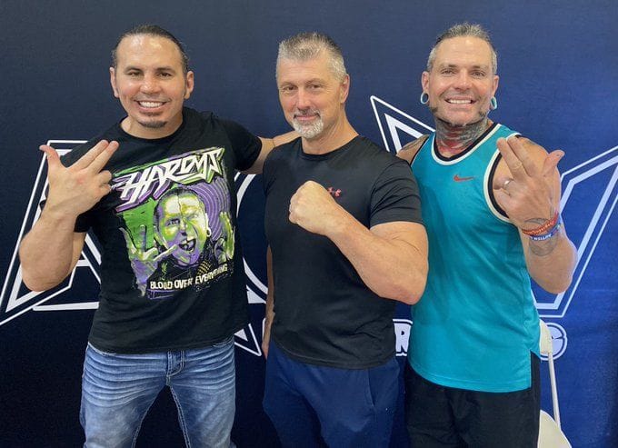 The Hardys spotted with WWE Attitude Era legend