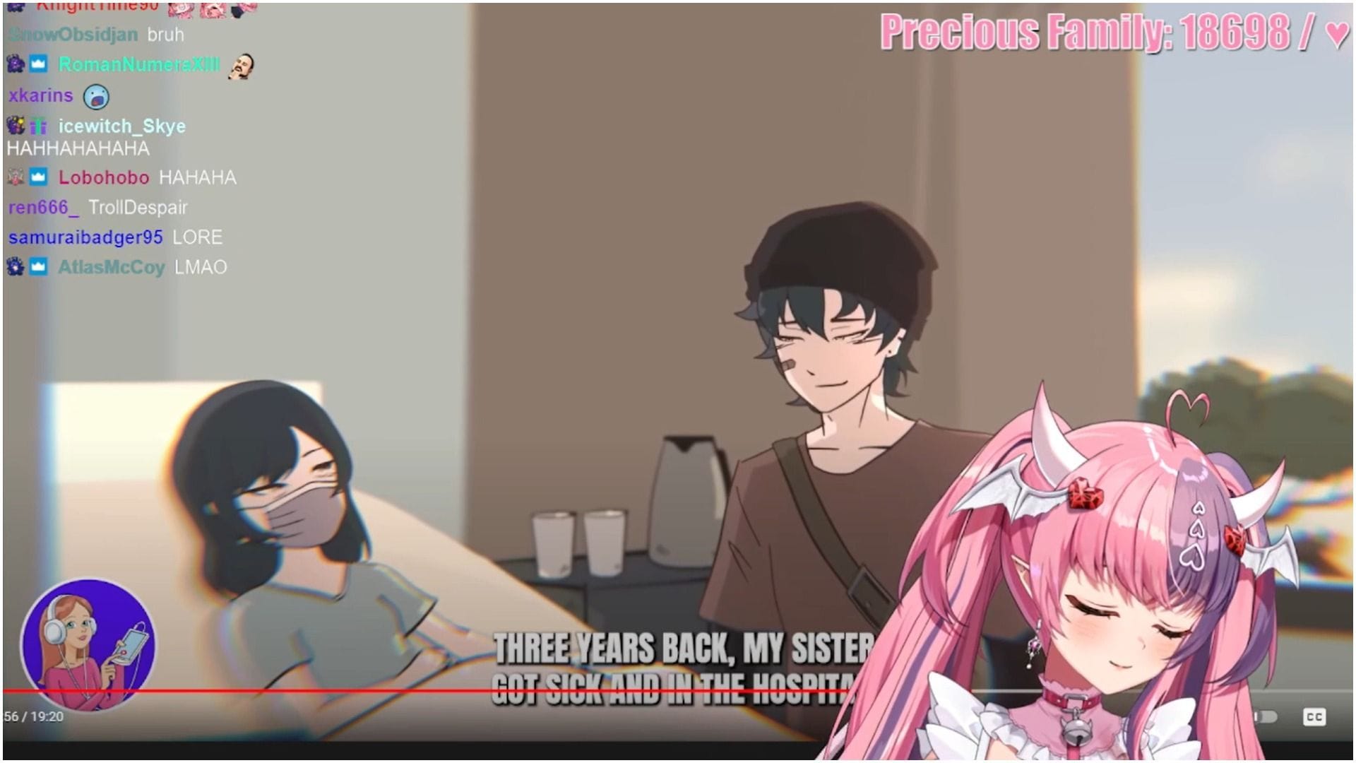 Ironmouse makes an accidental appearance in an anime on Twitch livestream