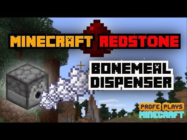 How to make a bone meal dispenser in Minecraft