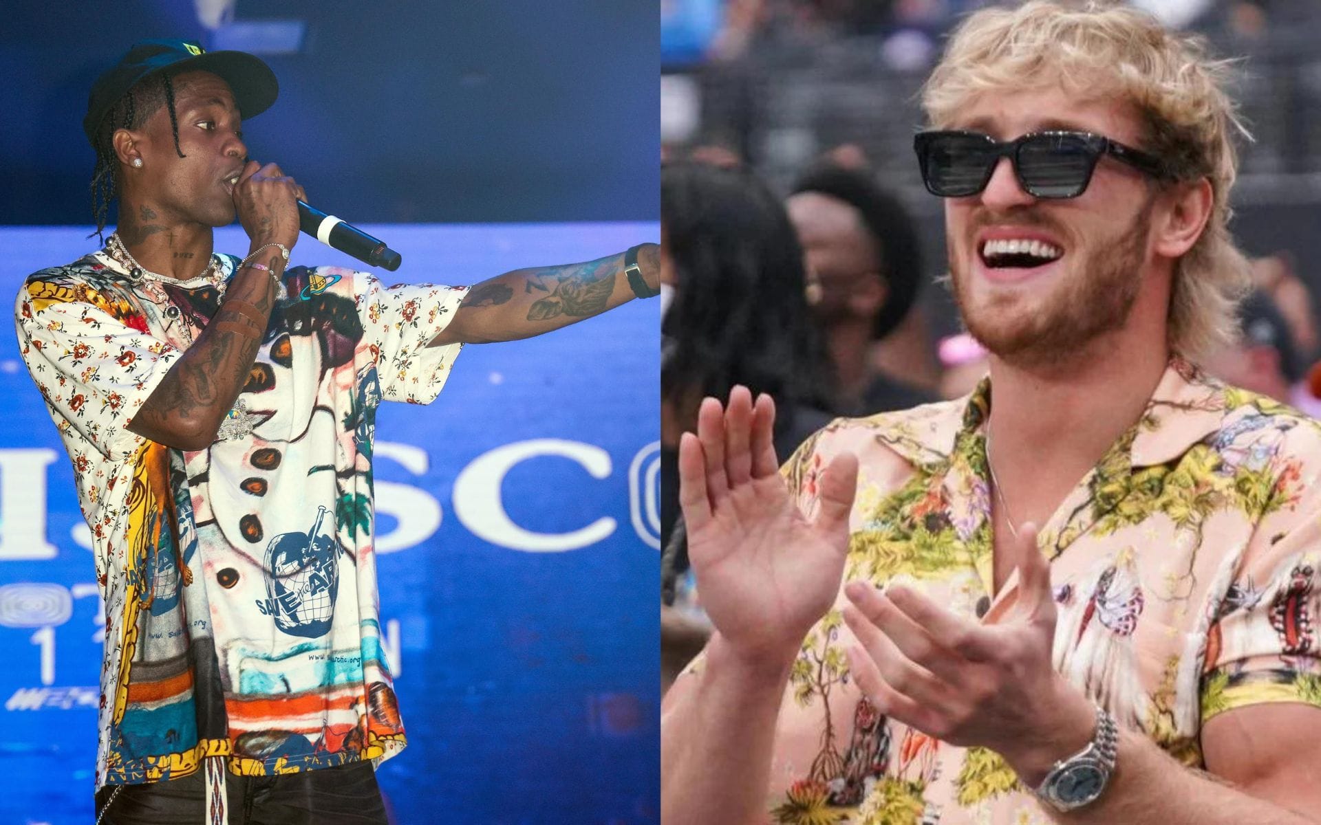 Watch: Travis Scott makes Logan Paul drink at a nightclub