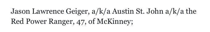 Why was Austin St. John arrested? Power Rangers star named in fraud scandal