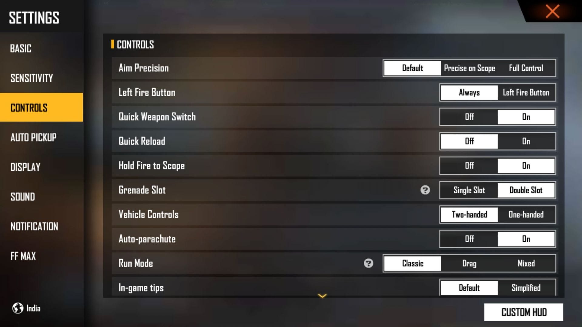 Best Free Fire sensitivity and control settings for Headshots and quick ...