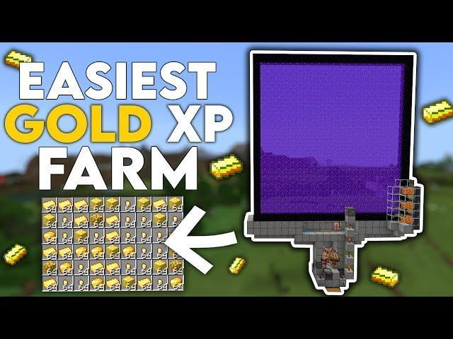 5 best gold farm designs for Minecraft Bedrock Edition