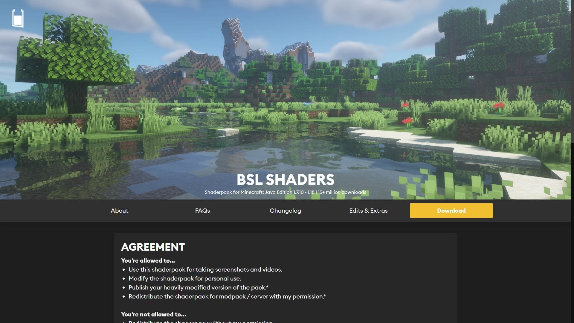 How to get and use BSL shaders for Minecraft 1.18