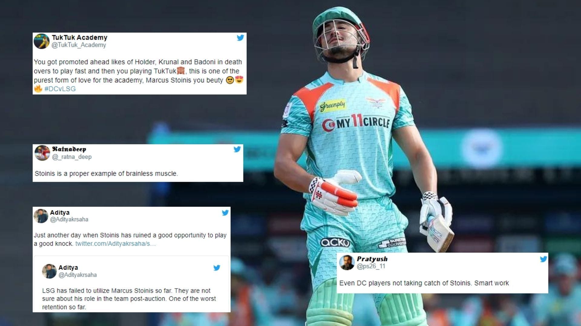 IPL 2022: "Proper example of brainless muscle!" - Fans slam Marcus ...