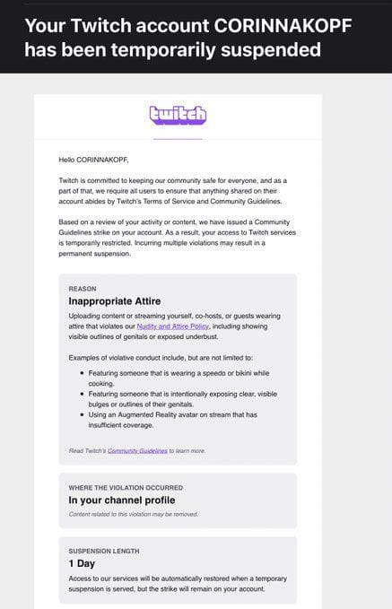 Twitch doubles down on its rules against inappropriate attire as it ...