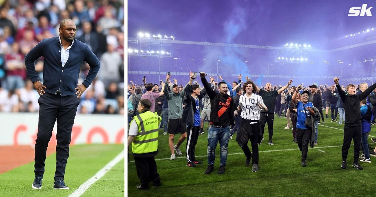 WATCH: Patrick Vieira kicks Everton fan to the ground during pitch ...