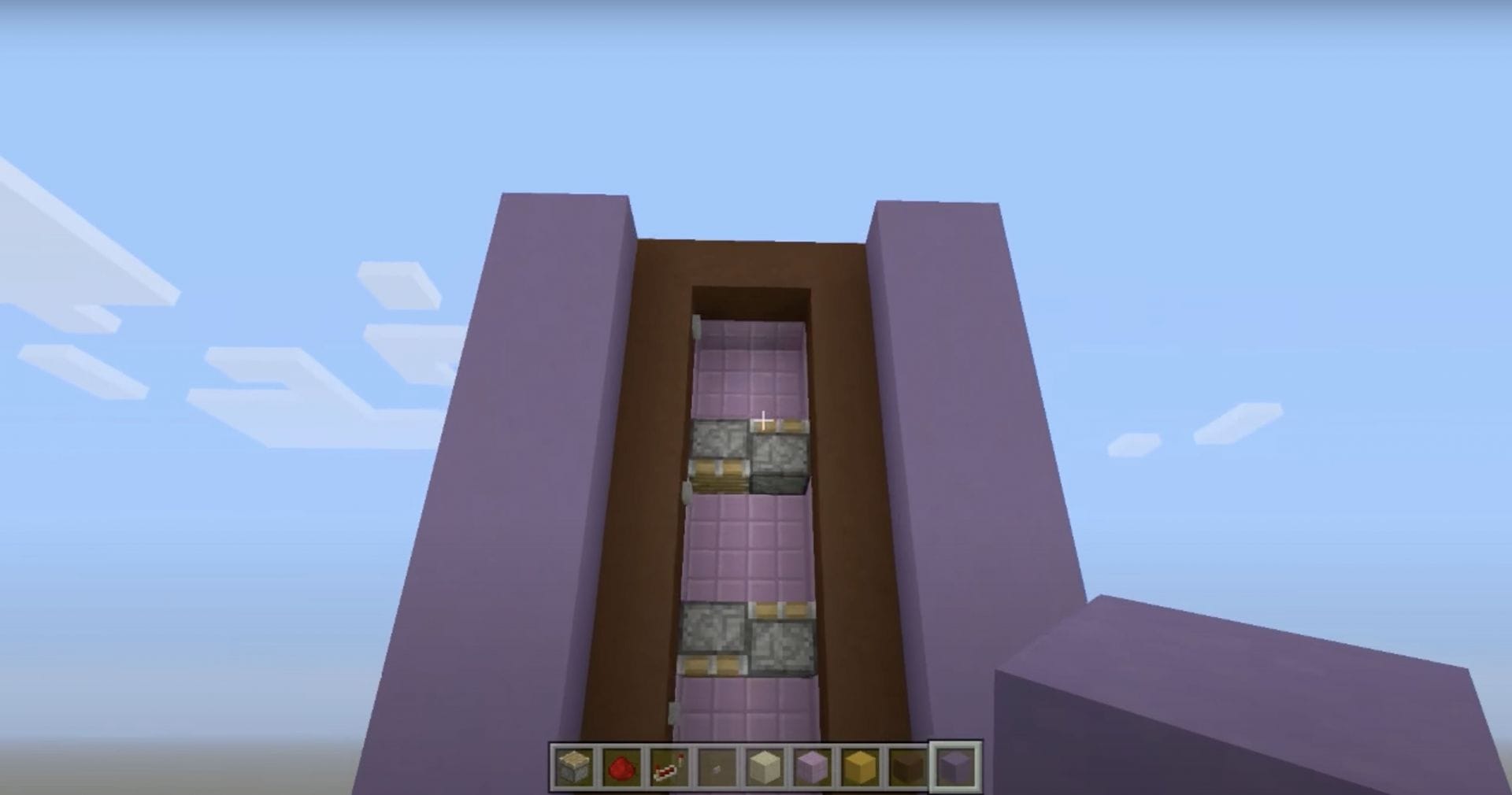 How to make a multi-floor elevator in Minecraft