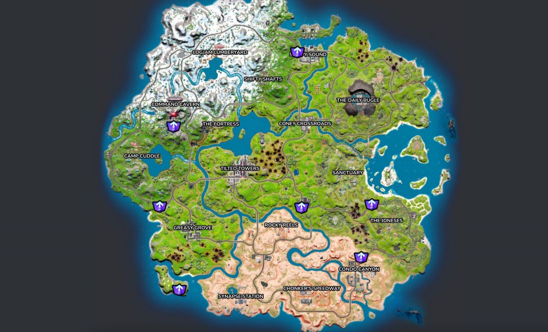 All 7 Omega Knight level up tokens in Fortnite Chapter 3 Season 2