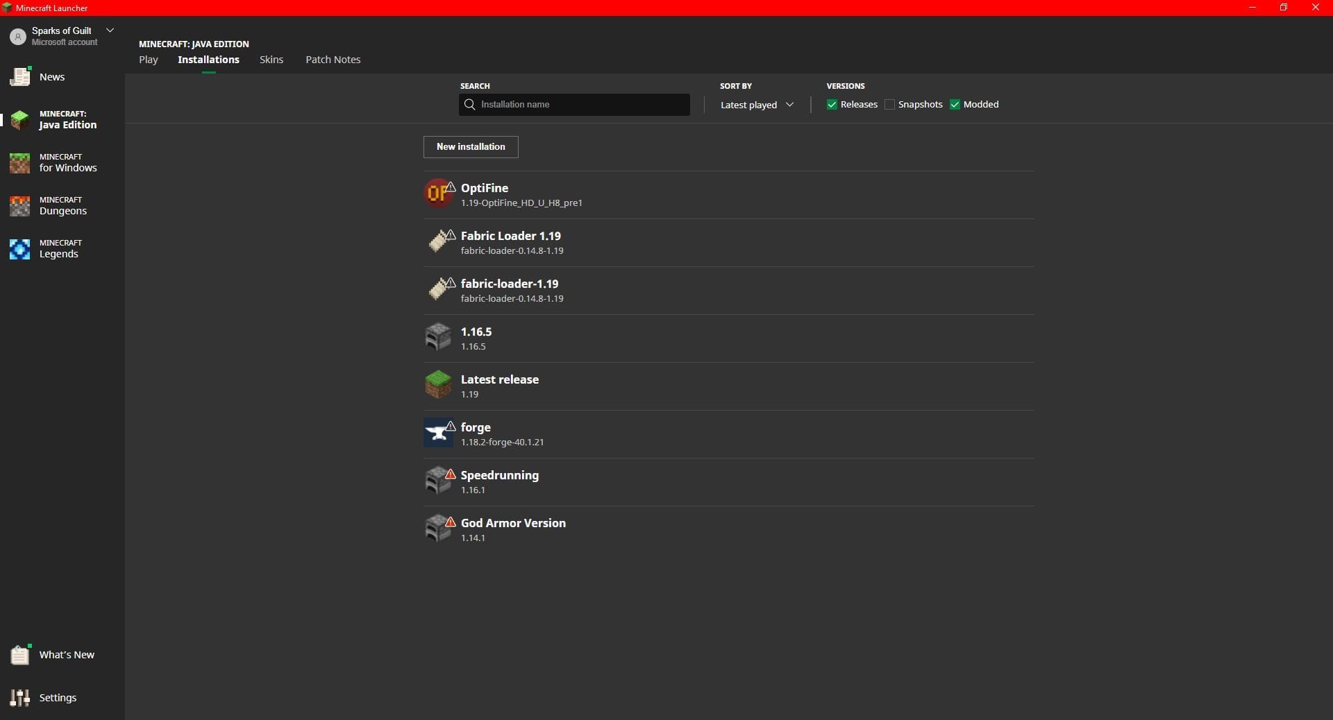 How to install the OptiFine pre-release for Minecraft 1.19 update