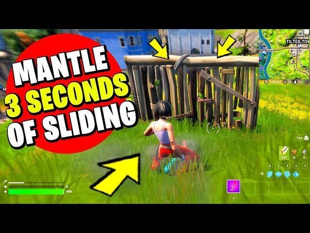Fortnite: How to mantle onto a ledge within 3 seconds of sliding