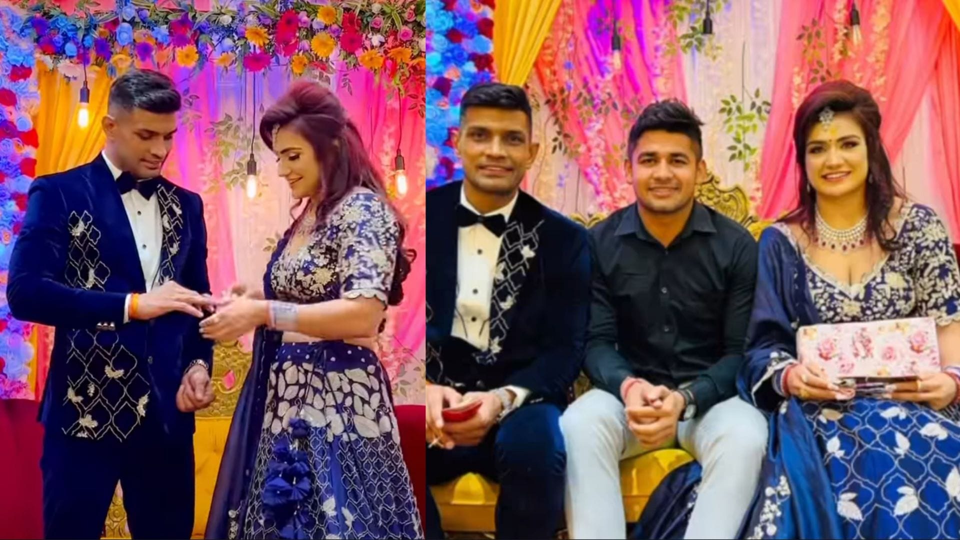 Watch: Kabaddi star Deepak Hooda gets engaged to boxer Saweety Boora