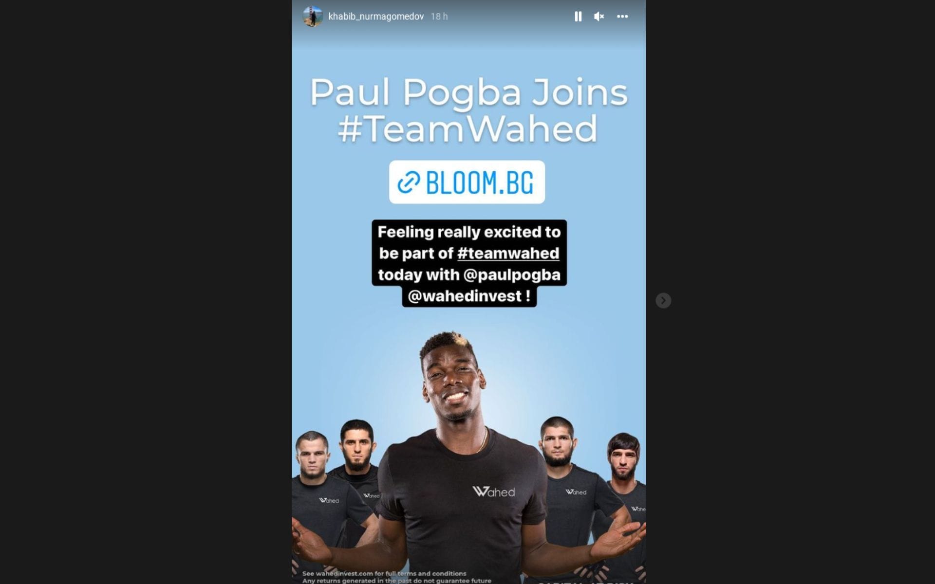 Soccer star Paul Pogba joins Khabib Nurmagomedov as Wahed Inc. ambassador