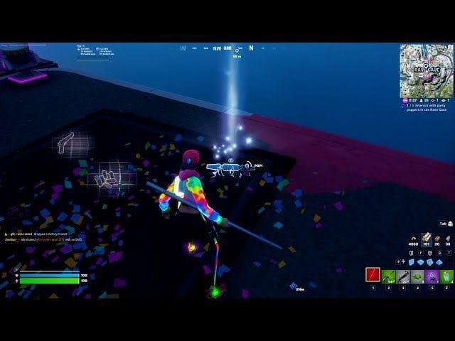 Fortnite: How to interact with Party poppers at Rave Cave