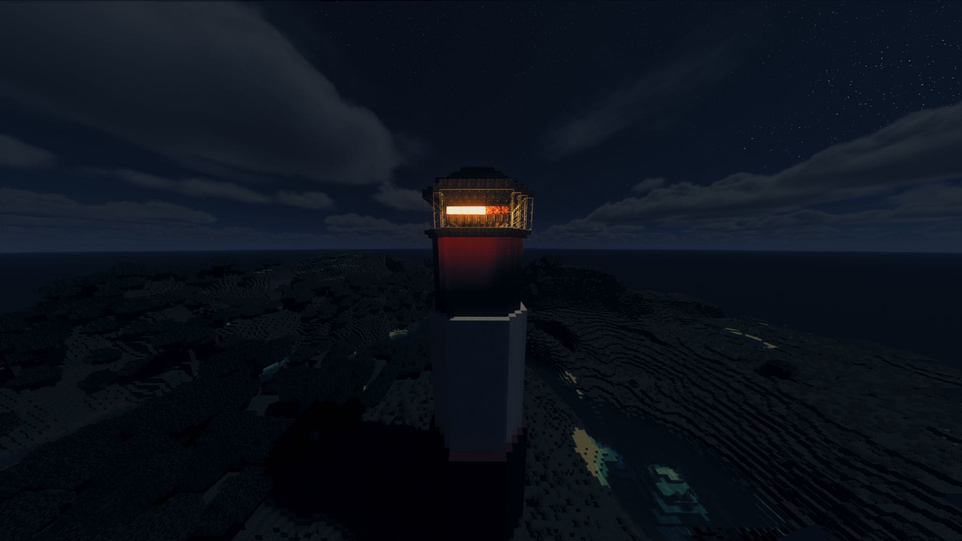 How to build a lighthouse in Minecraft