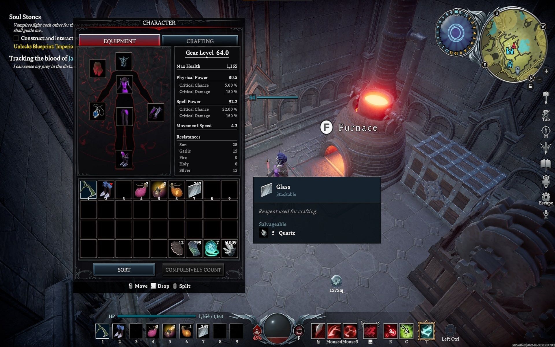 How to get glass in V Rising