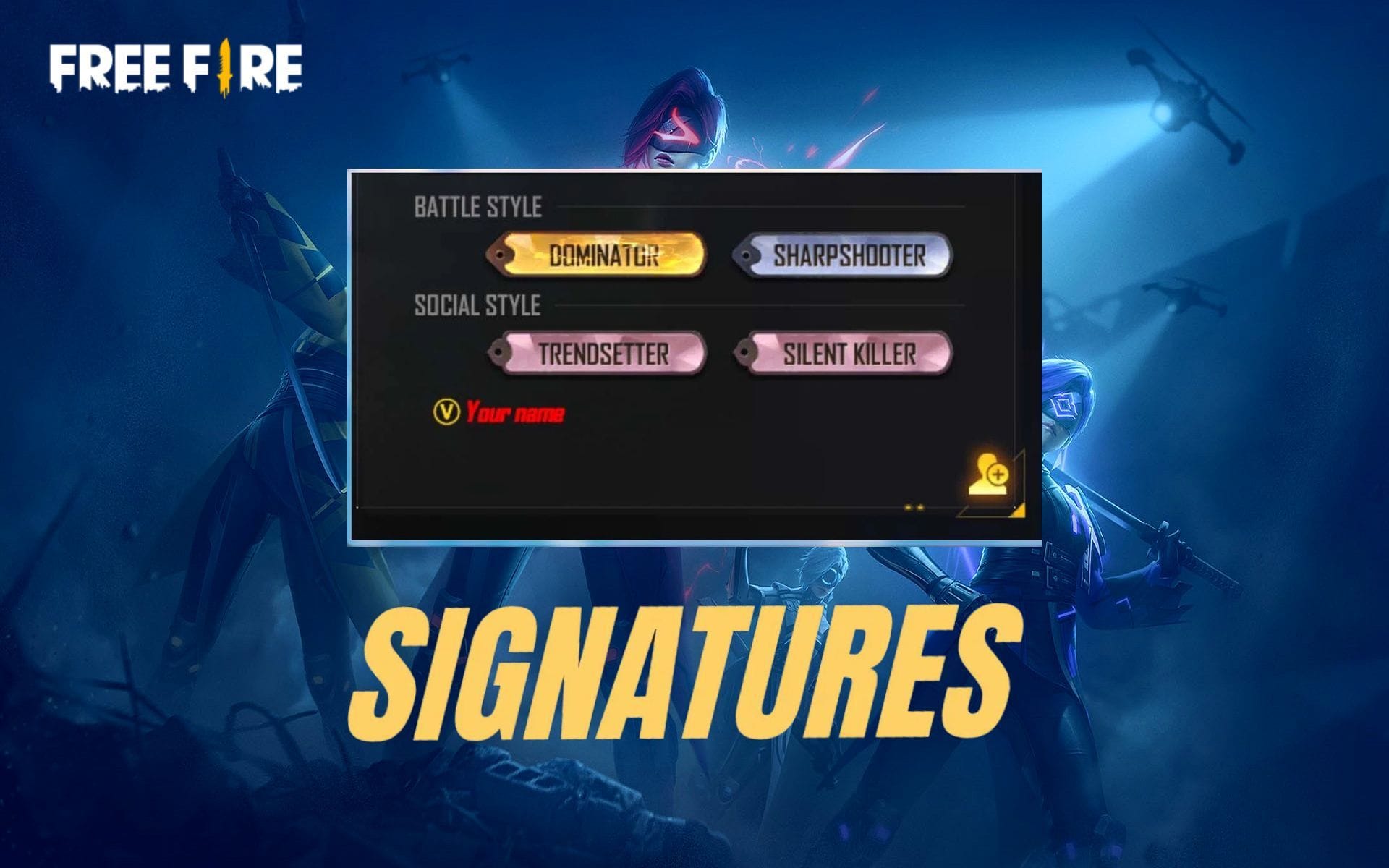 Free Fire signature trick and color codes to get stylish text on ID ...