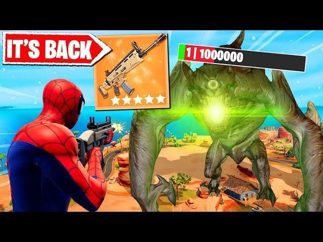 Fortnite weapons' comparison: SCAR vs. Hammer Assault Rifle