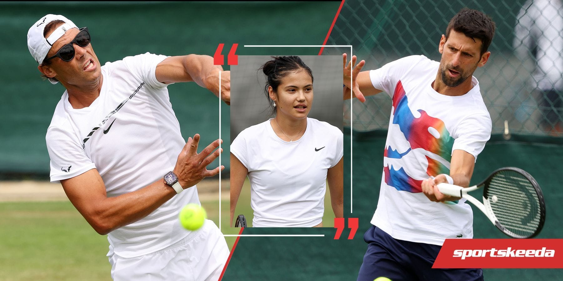 "To be watching Rafa and Novak at such close range and to be able to try to learn from them, it ...