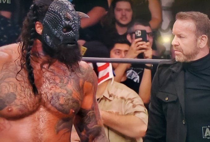 Twitter erupts as Luchasaurus turns heel, debuts menacing look on AEW ...