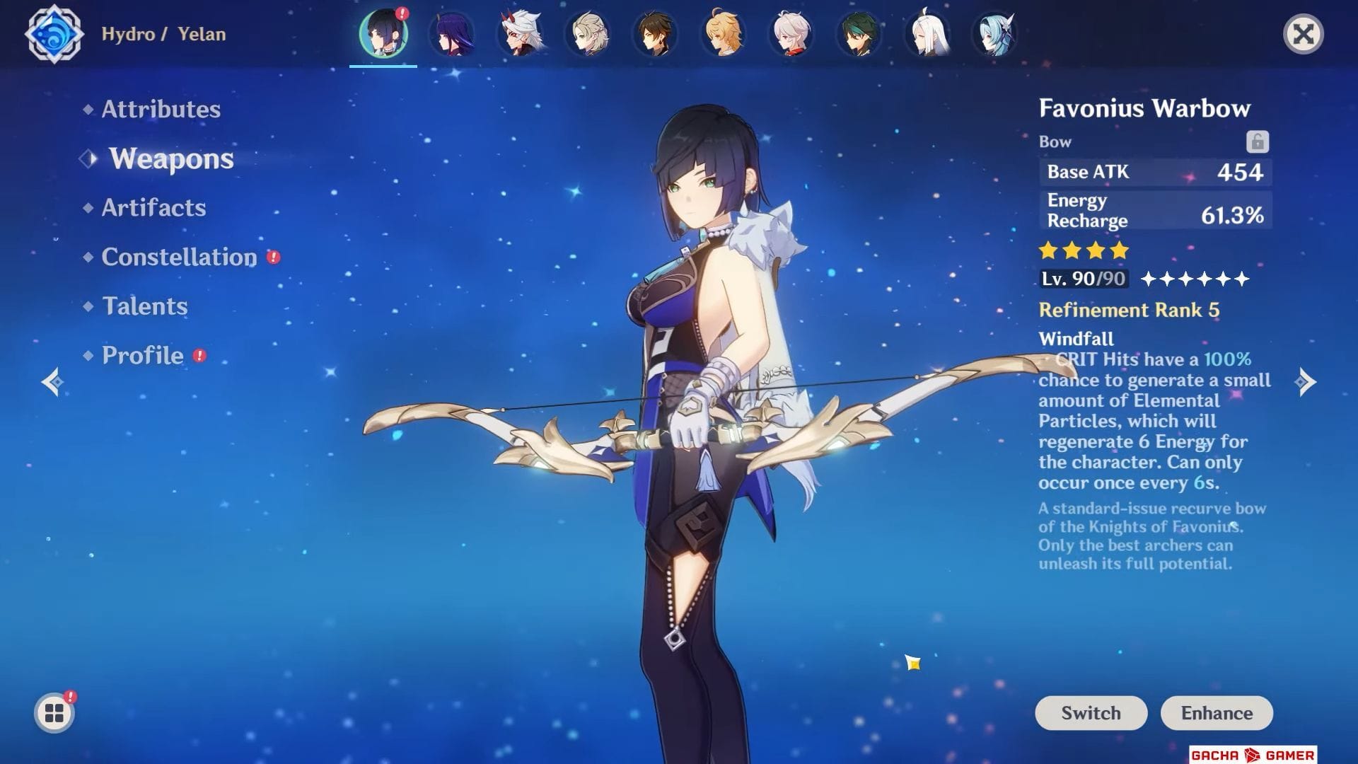 5 best 4-star bows for Yelan in Genshin Impact