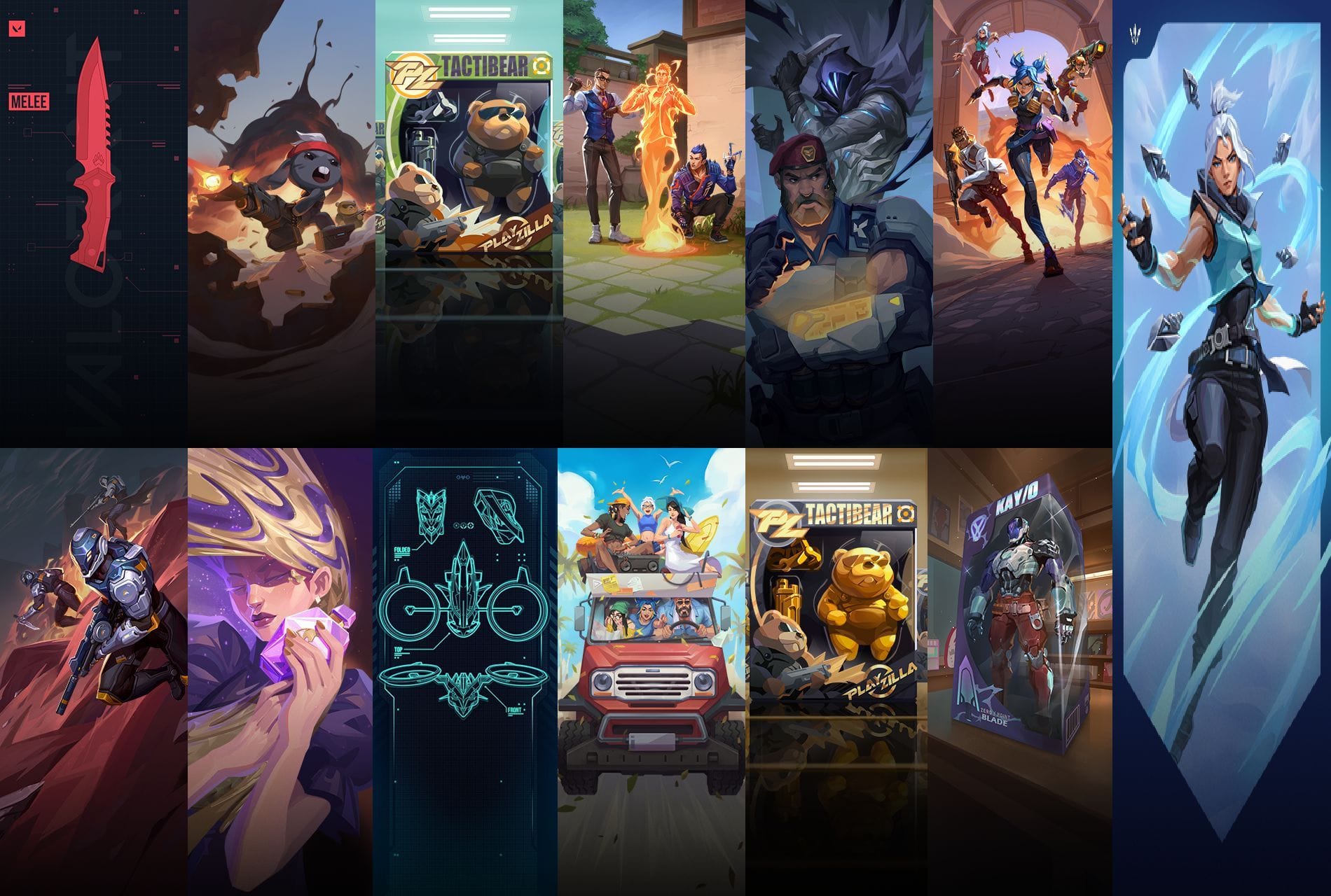 Valorant Episode 5 Dimension: Every spray, card, and gun buddy coming ...