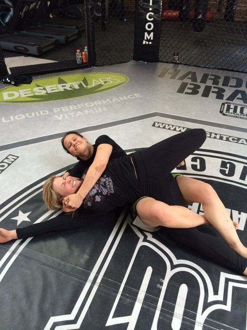 WWE's Natalya trains with former MMA fighters