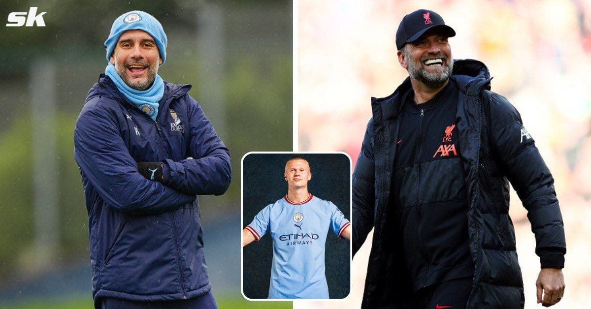 "Insane to see Klopp and Guardiola pushing each other" - Erling Haaland ...