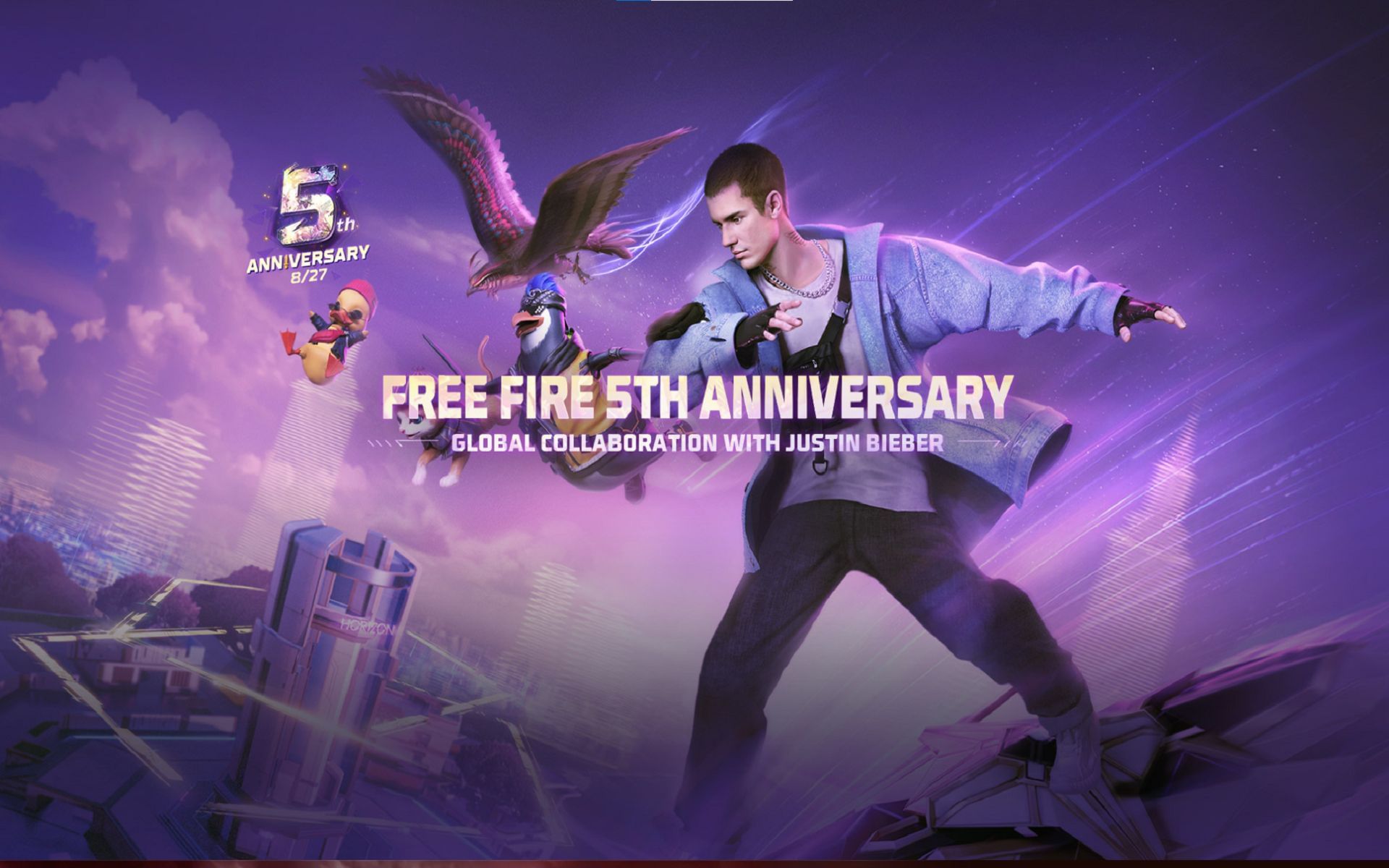 Garena Free Fire 5th Anniversary to feature Justin Bieber collab