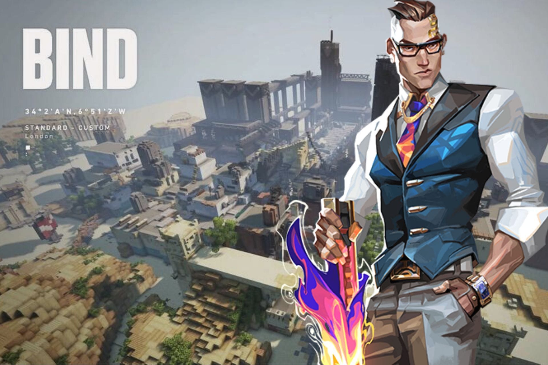 How to fake teleport with Chamber on Bind in Valorant