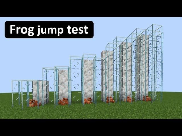 How high can frogs jump in Minecraft's 1.19 update?