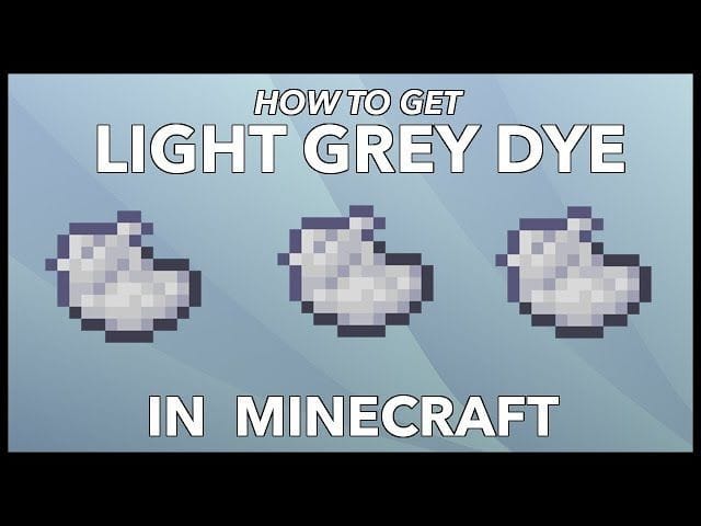 How to get light gray dye in Minecraft 1.19 update
