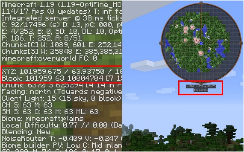 How to show your coordinates in Minecraft Java 1.19 update