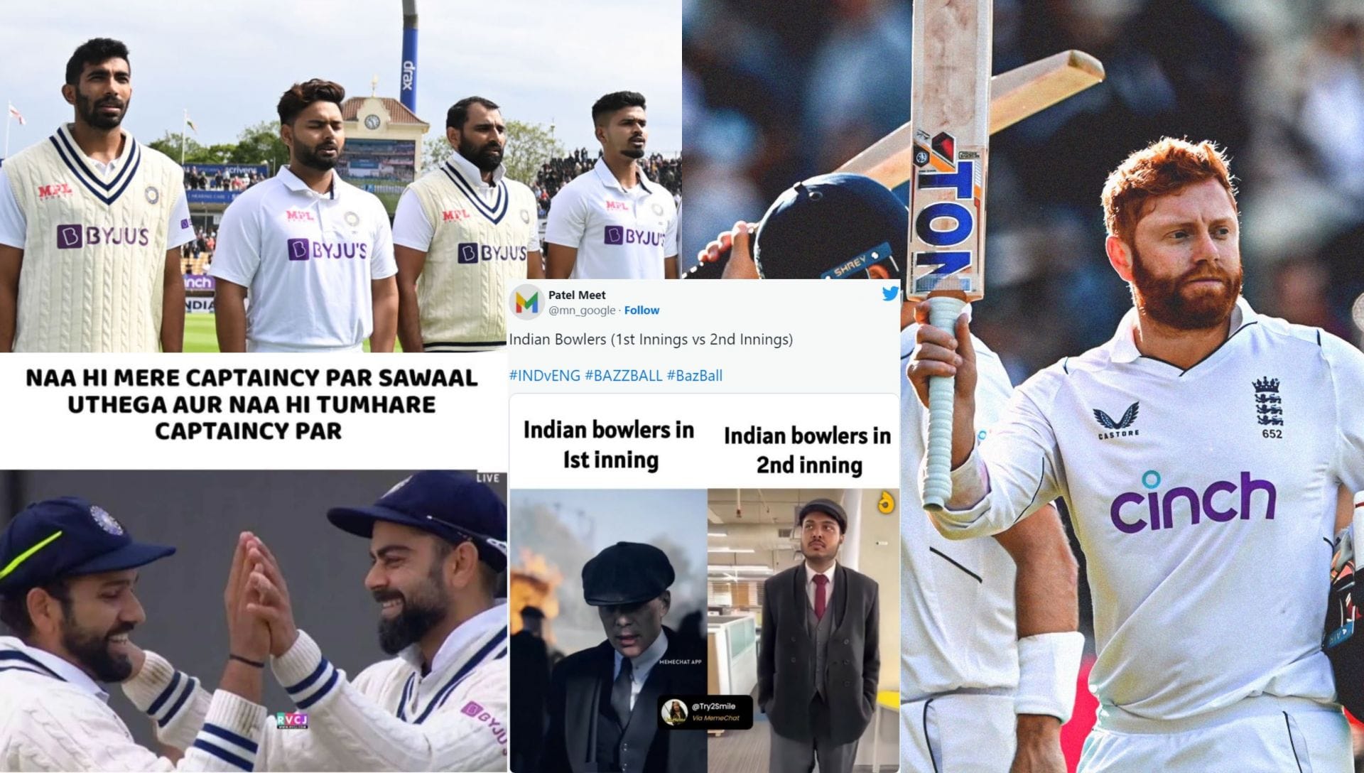 IND vs ENG 2022: Top 10 funny memes from Edgbaston Test