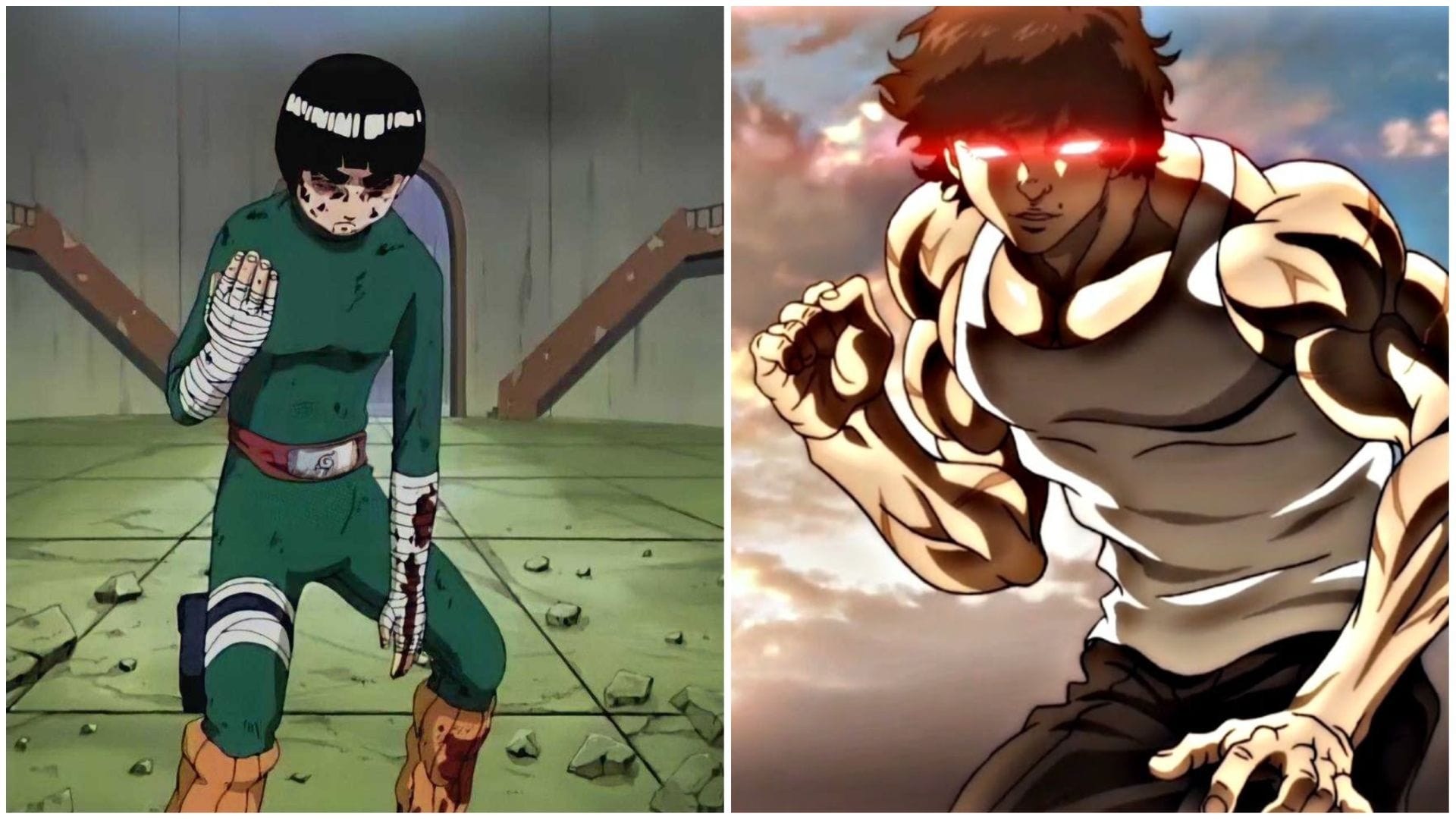 8 Anime characters with Baki's body & Rock Lee's spirit