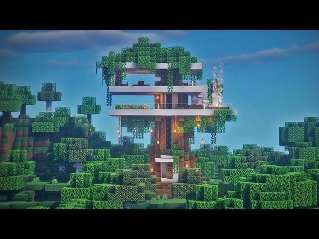 10 best treehouse designs to build in Minecraft 1.19