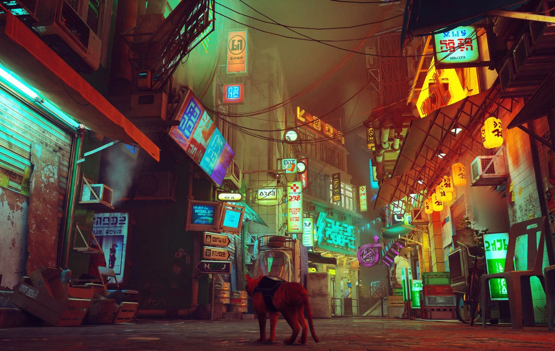 How to obtain Worker Jacket and Worker Hat in Stray, the cyberpunk cat game