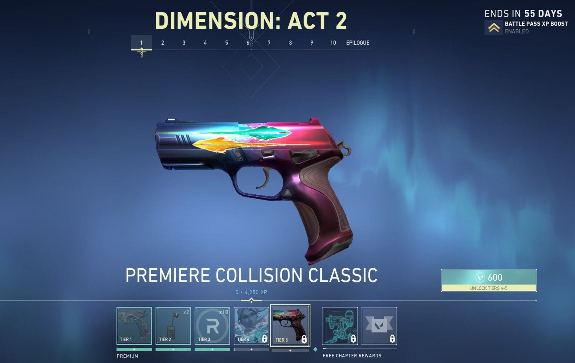 Valorant Episode 5 Act 2: All Battlepass premium and free rewards