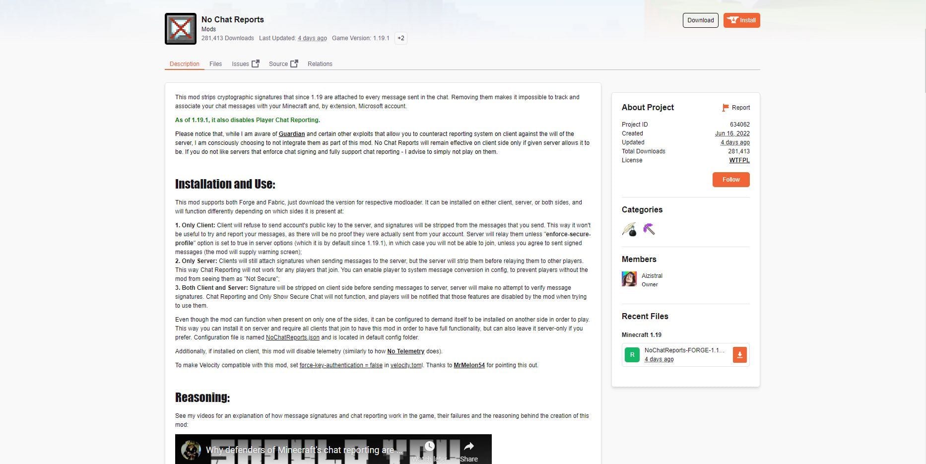 How to disable Minecraft's new chat reporting features