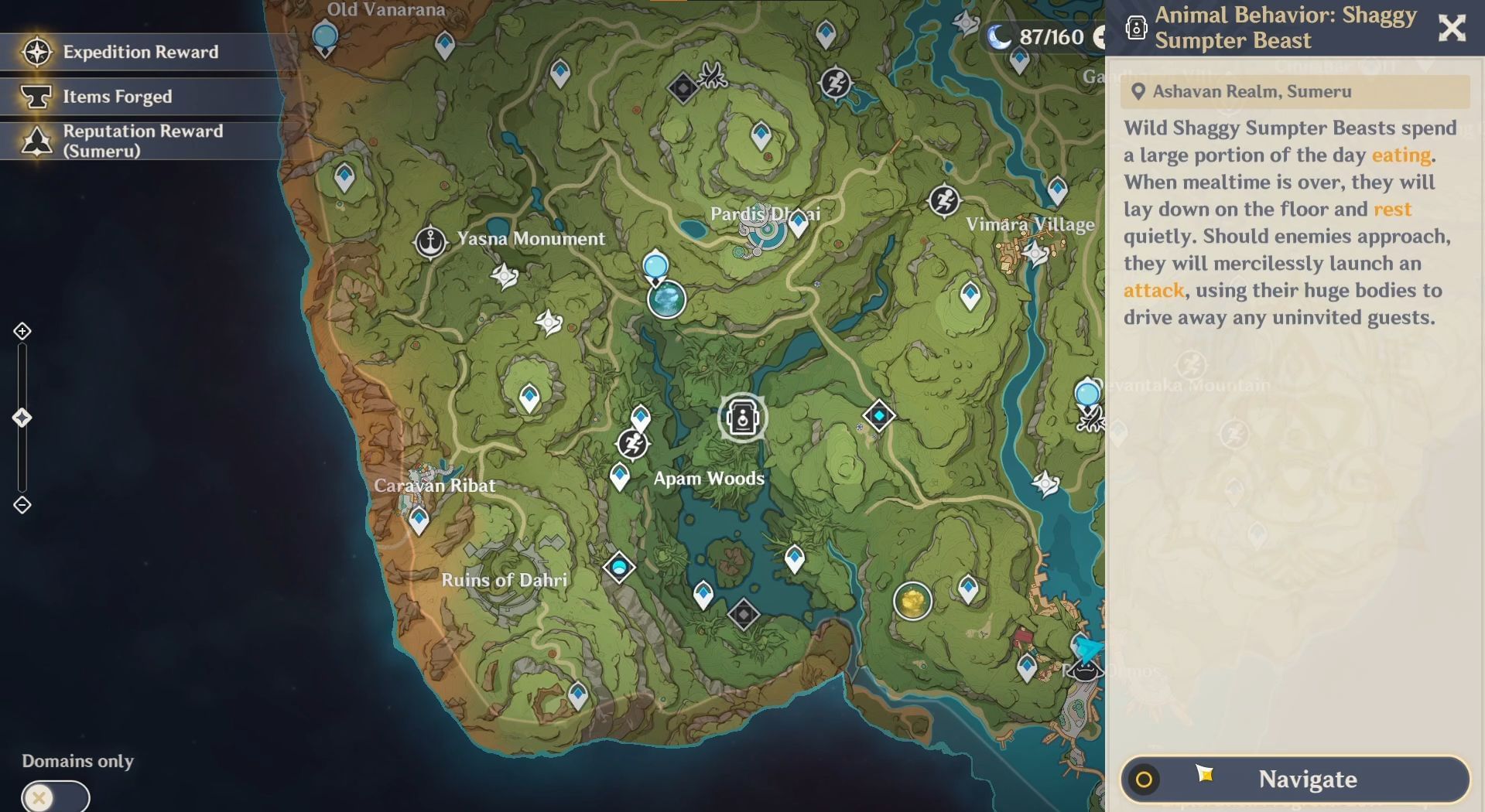 Take pictures of Shaggy sumpter beasts in Genshin Impact: Locations and ...