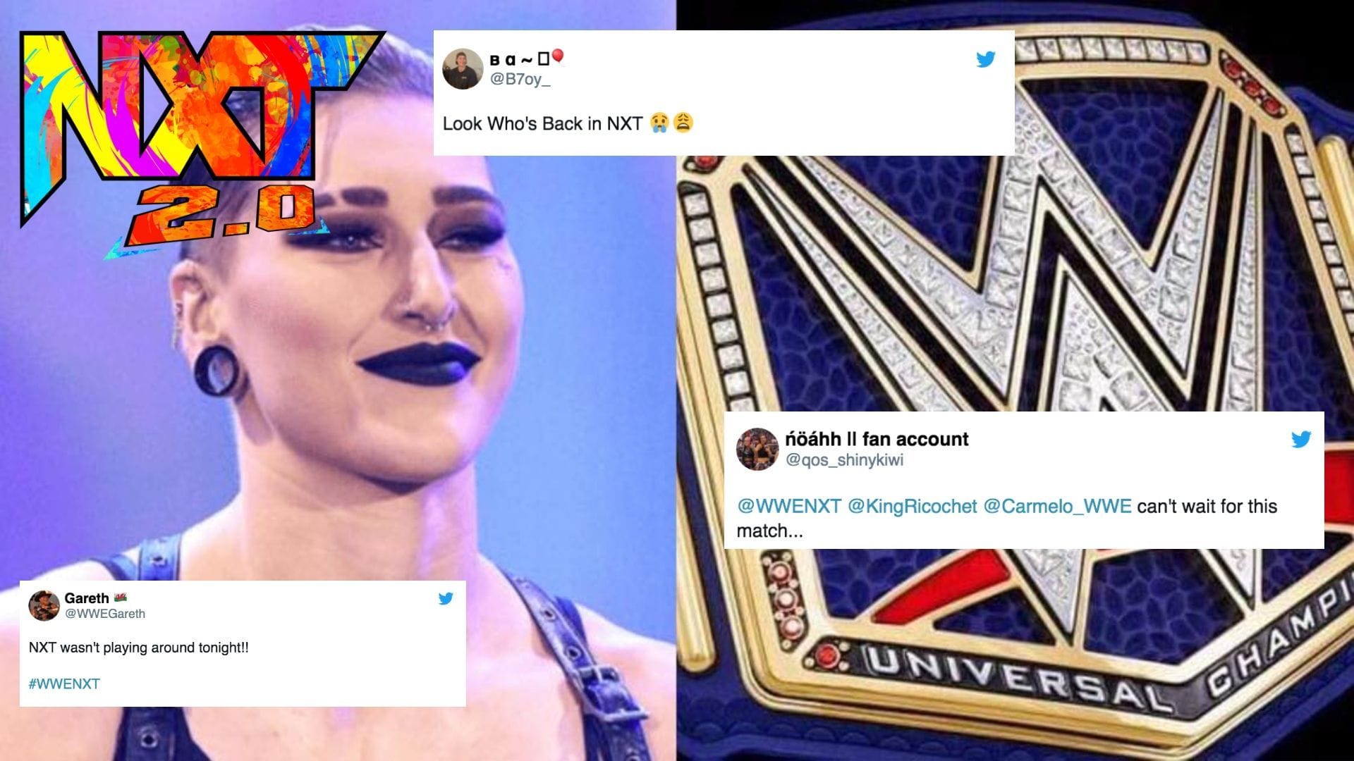 WWE fans have had their say on the NXT returns of Rhea Ripley, Finn ...