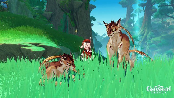 Best locations to take pictures of Rishboland tigers in Genshin Impact