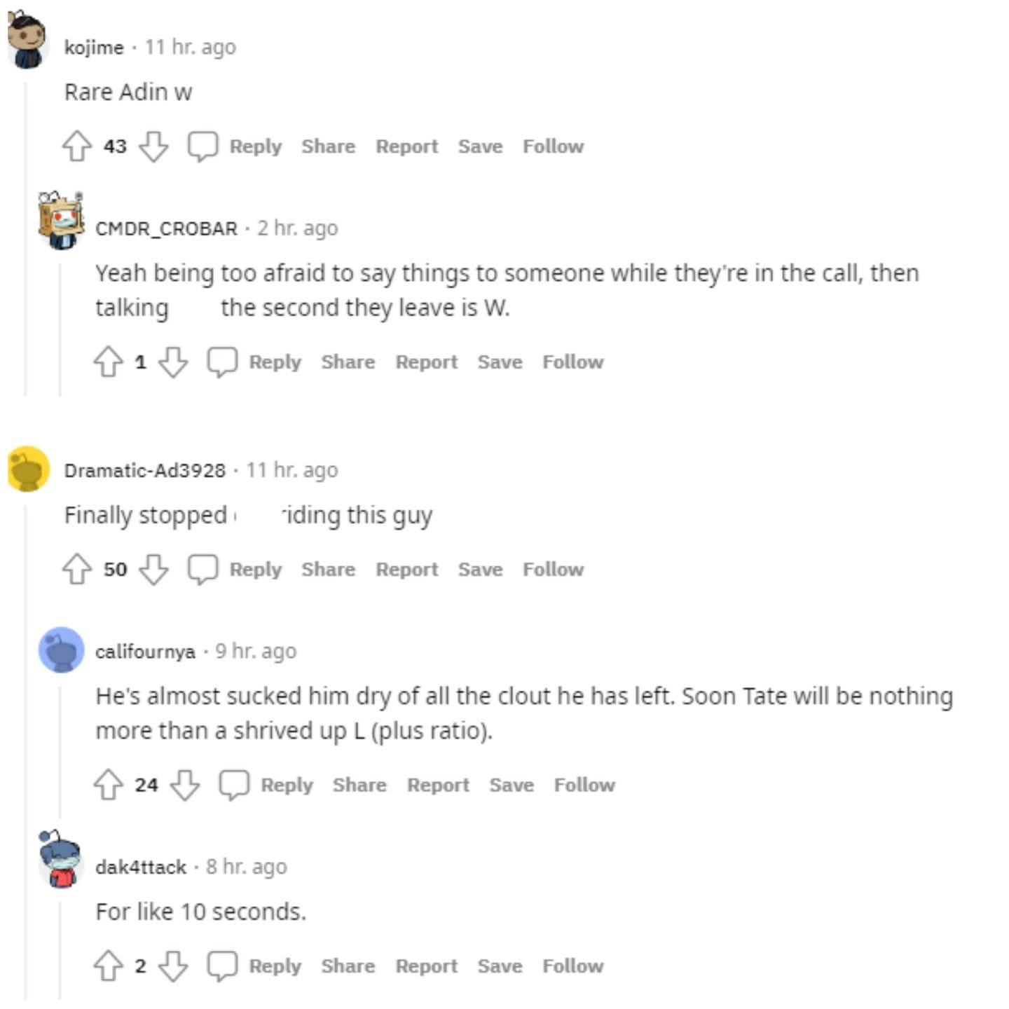 "And you're always gonna be bald": Adin Ross takes shots at Andrew Tate ...