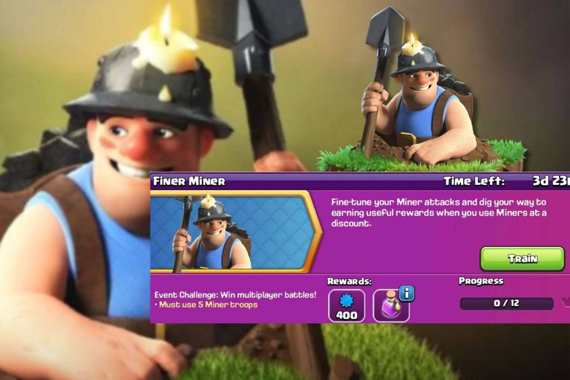 Finer Miner Challenge in Clash of Clans: Information, Rewards and More