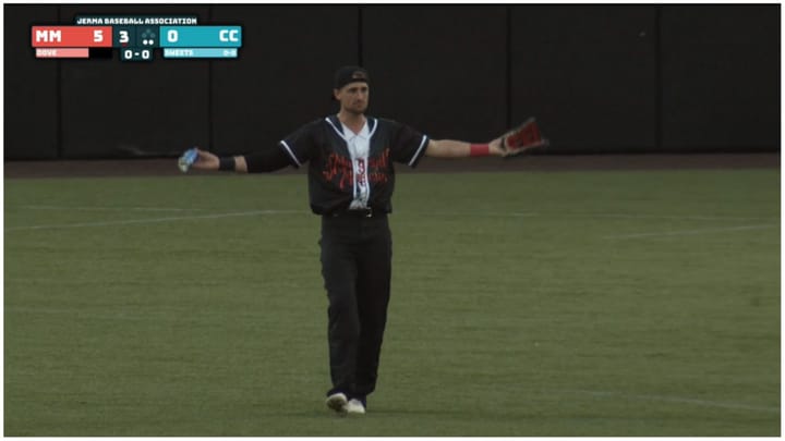 Twitch streamer Jerma's baseball game features a behind-the-back catch ...