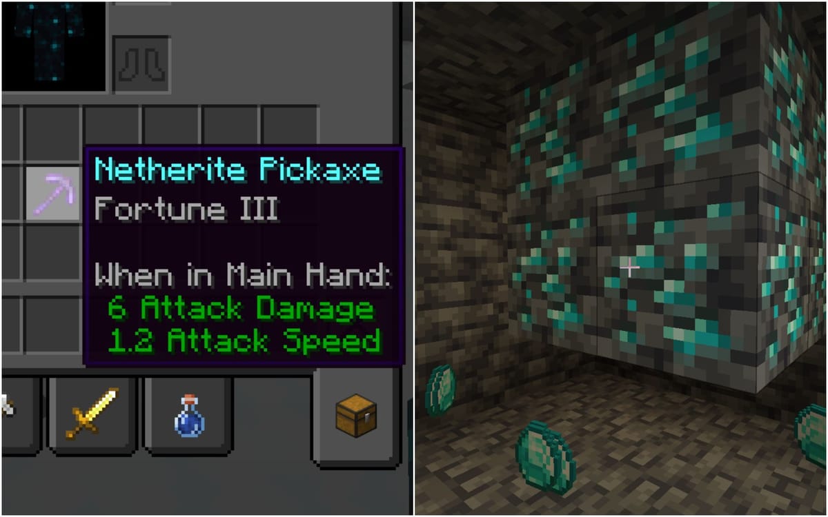 What does the fortune enchantment do in Minecraft 1.19 update?