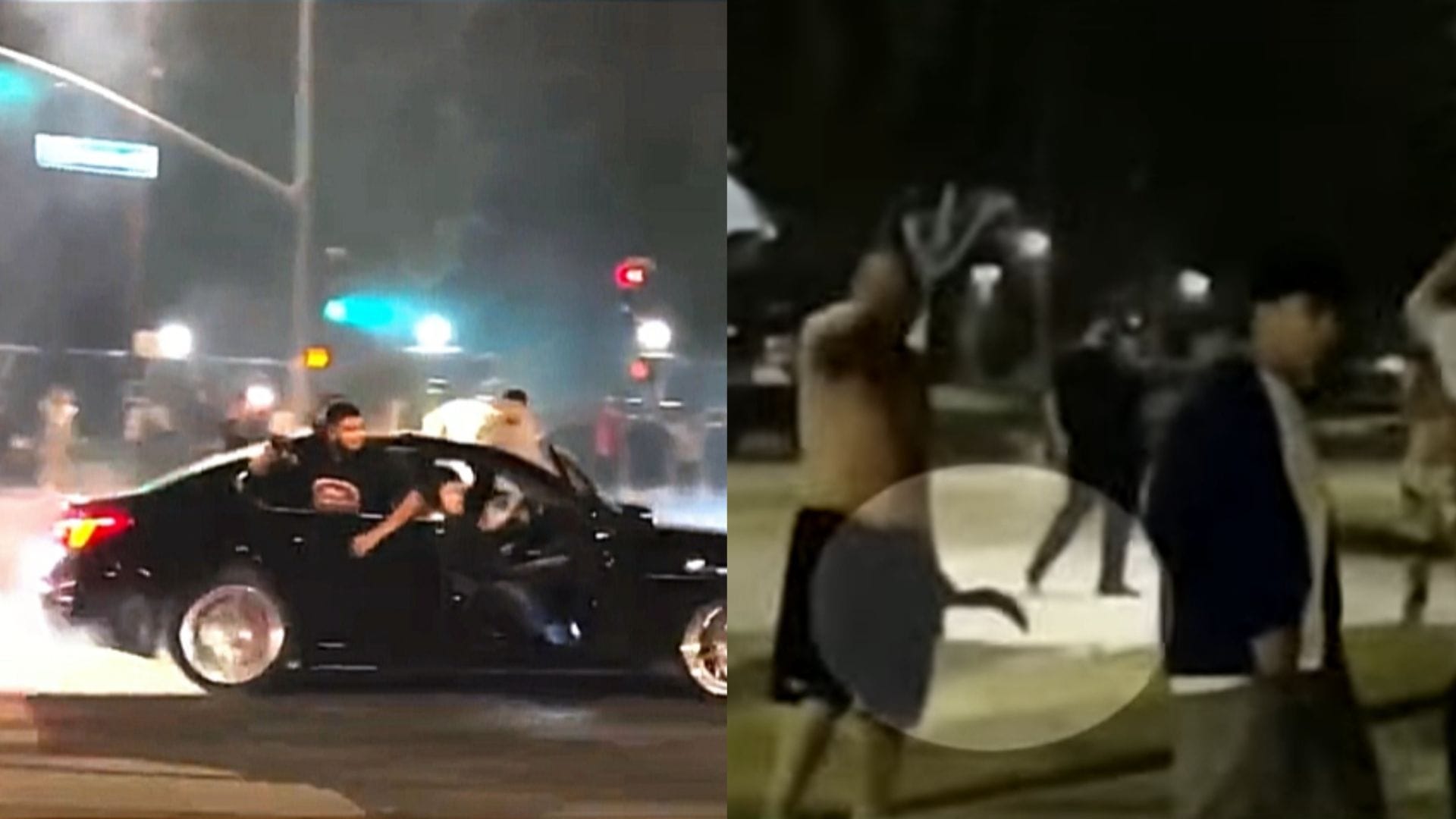 WATCH: Video shows Anaheim man confronting street takeover crowd with ...